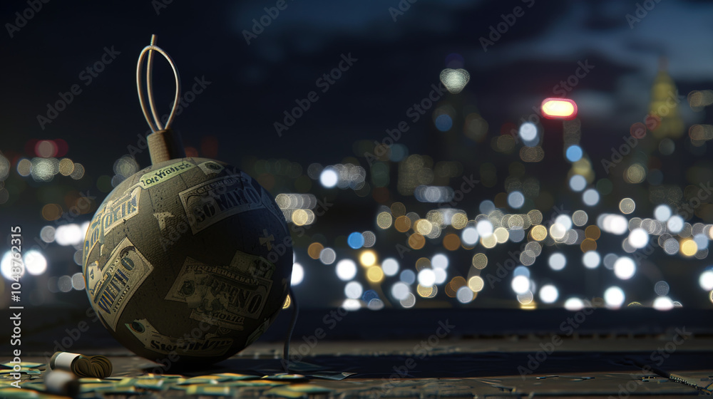 Ticking time bomb with dollar signs, symbolizing the urgency and ...
