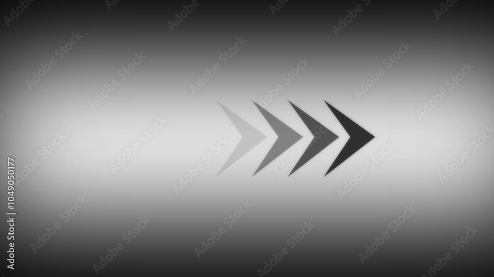 Arrow Loop Animation direction concept. Creative animation of blinding ...