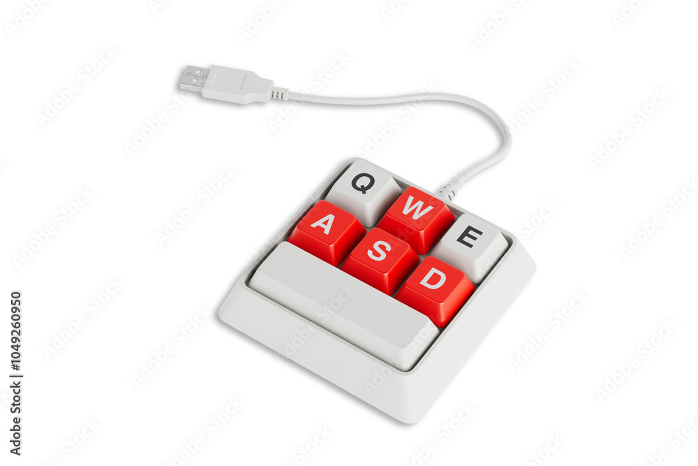 Small, Compact and Designed Specifically for Gaming White Keyboard with ...