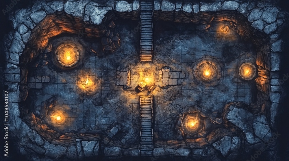 Discover a captivating goblin cave battlemap, ideal for tabletop games ...