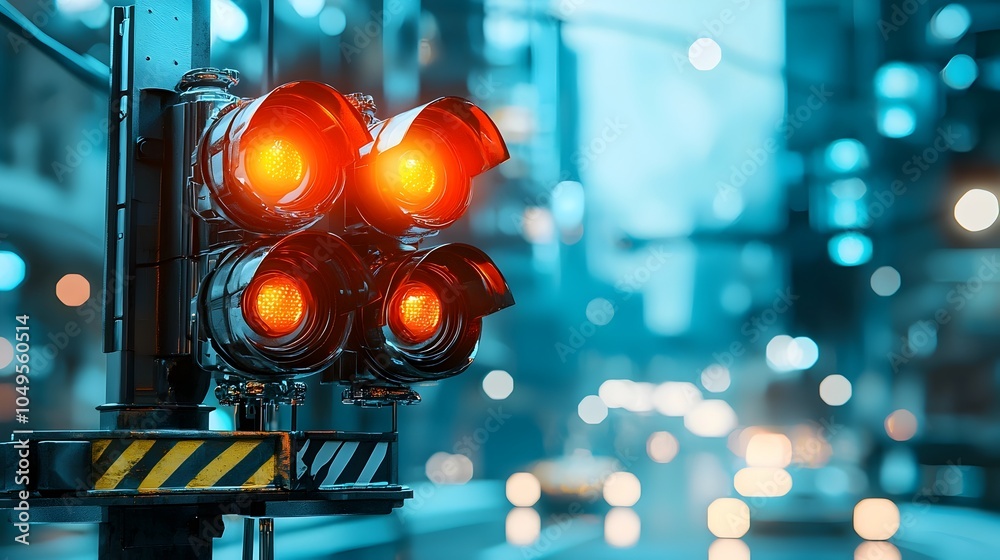 Blinking red traffic lights signal an early warning system for ...