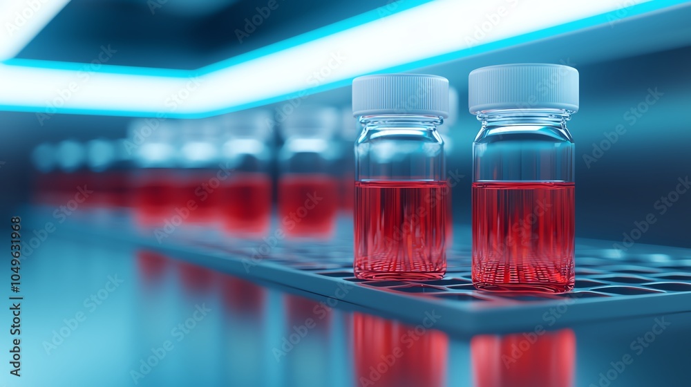 Foto de Micrological lab using microfluidics for singlecell analysis side view Showcasing ...