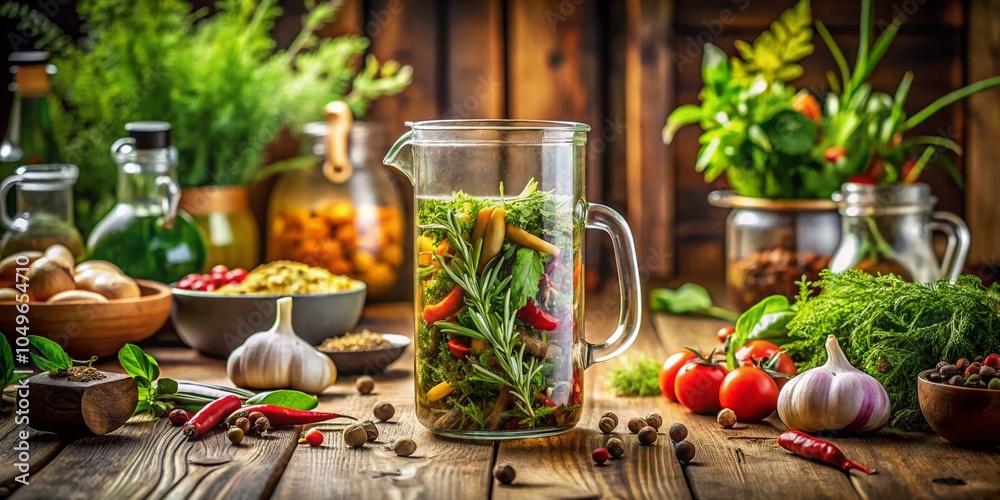 1 Liter Measuring Container with Milliliters Scale in Food Photography ...