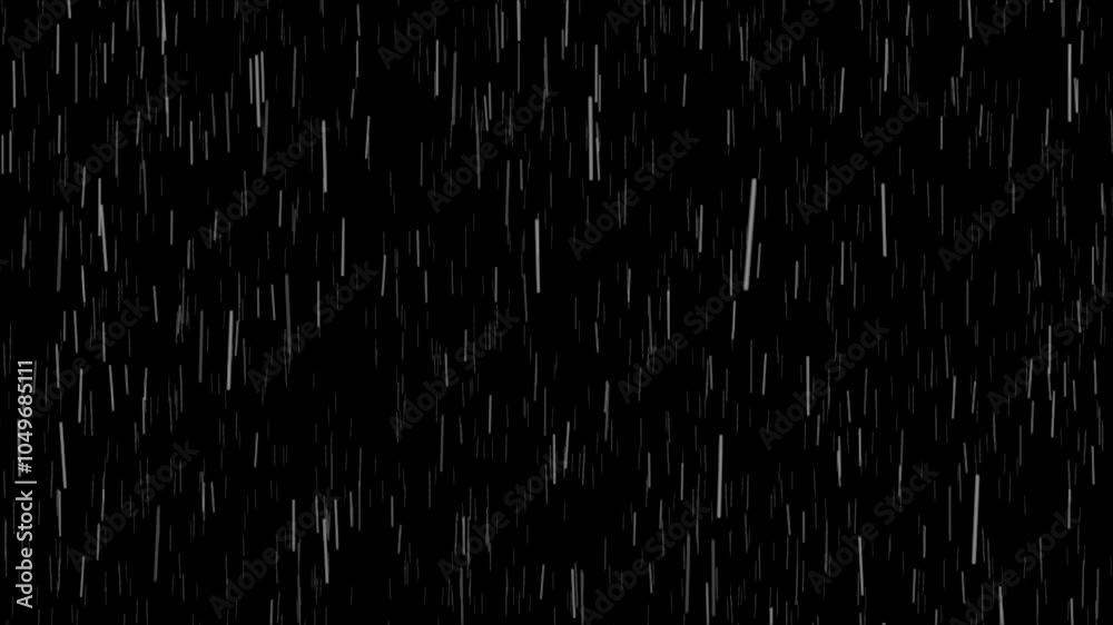 rain black screen, rain drops on black background. Rain template ...
