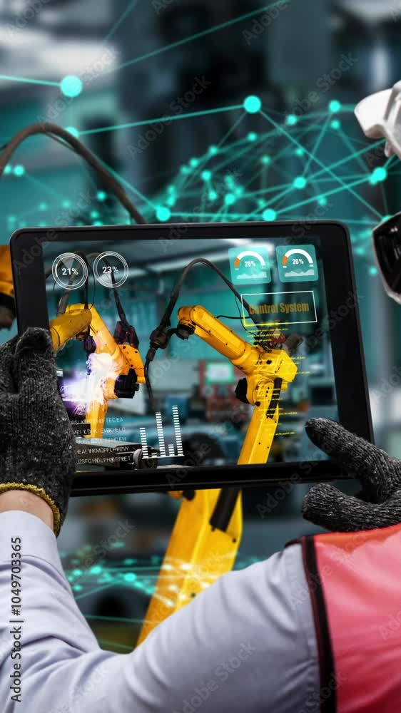 Smart industry robot arms modernization for innovative factory ...