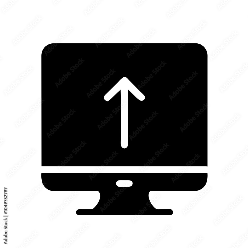 Icon for navigating back to the top of a page Stock Vector | Adobe Stock