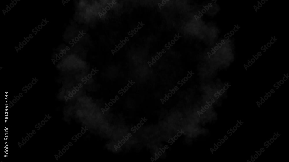 Dust shockwave explosion top down view, transparent background 3d ...