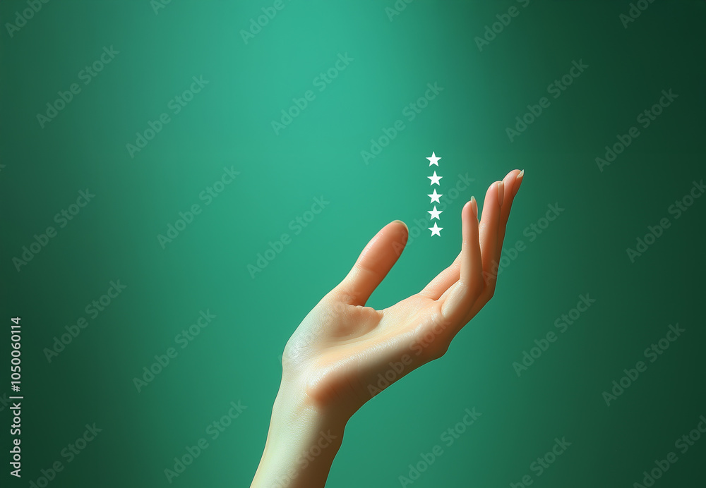 five stars, star in hand, holiday, award, rating, restaurant, review ...