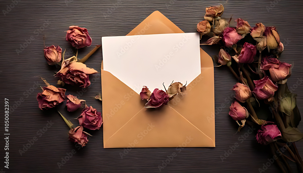 sending goodbye note envelope dry roses simple yet meaningful way end ...