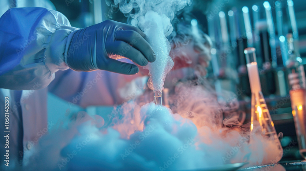 High tech medical lab equipment used in vitro fertilization process ...