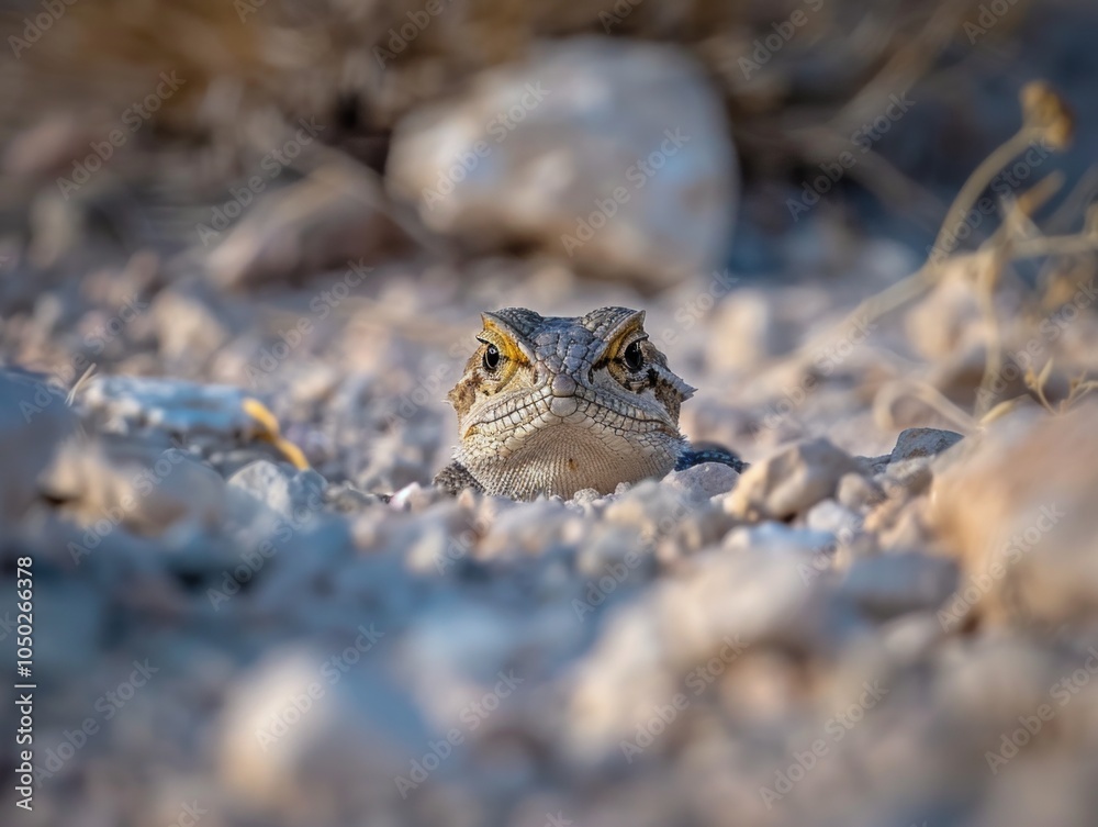 Gila Spotted Whiptail Lizard is poised and alert against a soft white ...