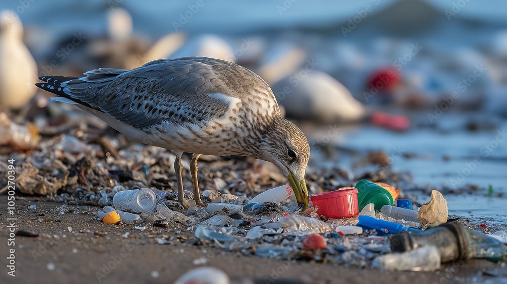 Urban wildlife, such as seagulls, face significant challenges due to ...