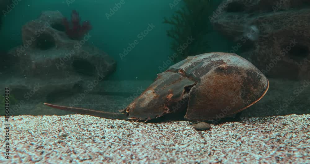 Atlantic horseshoe crab (Limulus polyphemus), also known as the ...