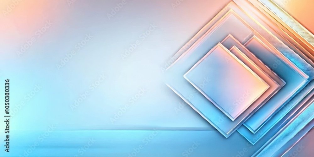 Thin modern blue border with a geometric design, framing a sleek ...