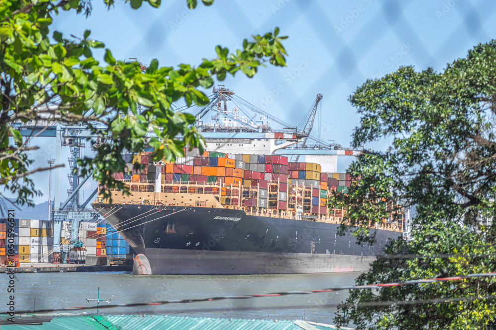 Navegantes-SC, Brazil - October 25, 2024. This image captures a ...