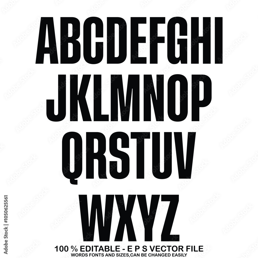 Grunge capital letters, distressed alphabet. Punk and grunge style ...