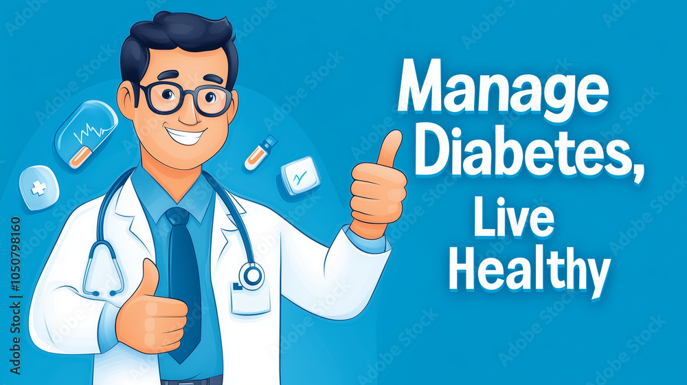 A banner featuring a doctor giving a thumbs-up, with the message ...