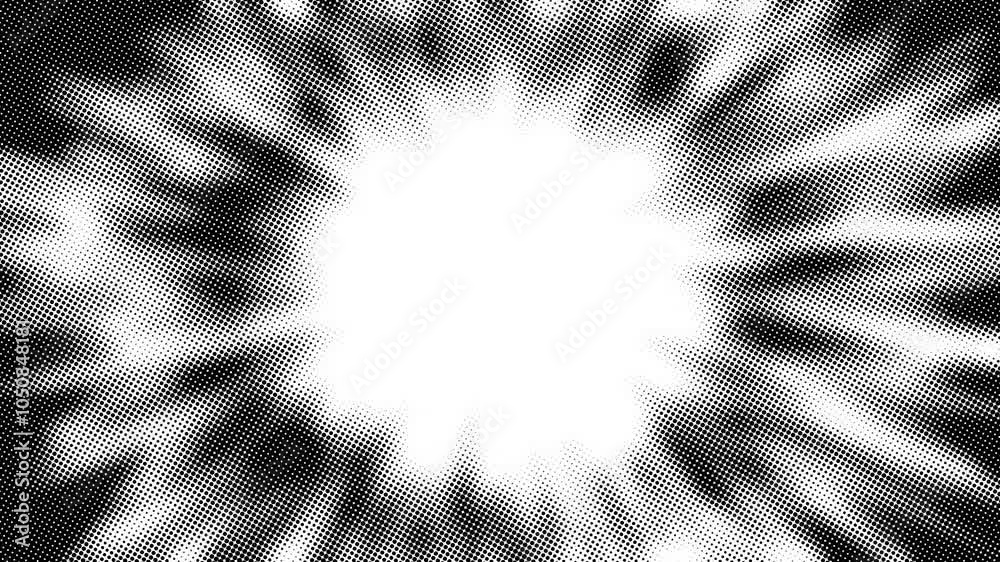 High-speed abstract halftone speed lines overlay animation. Cartoon ...