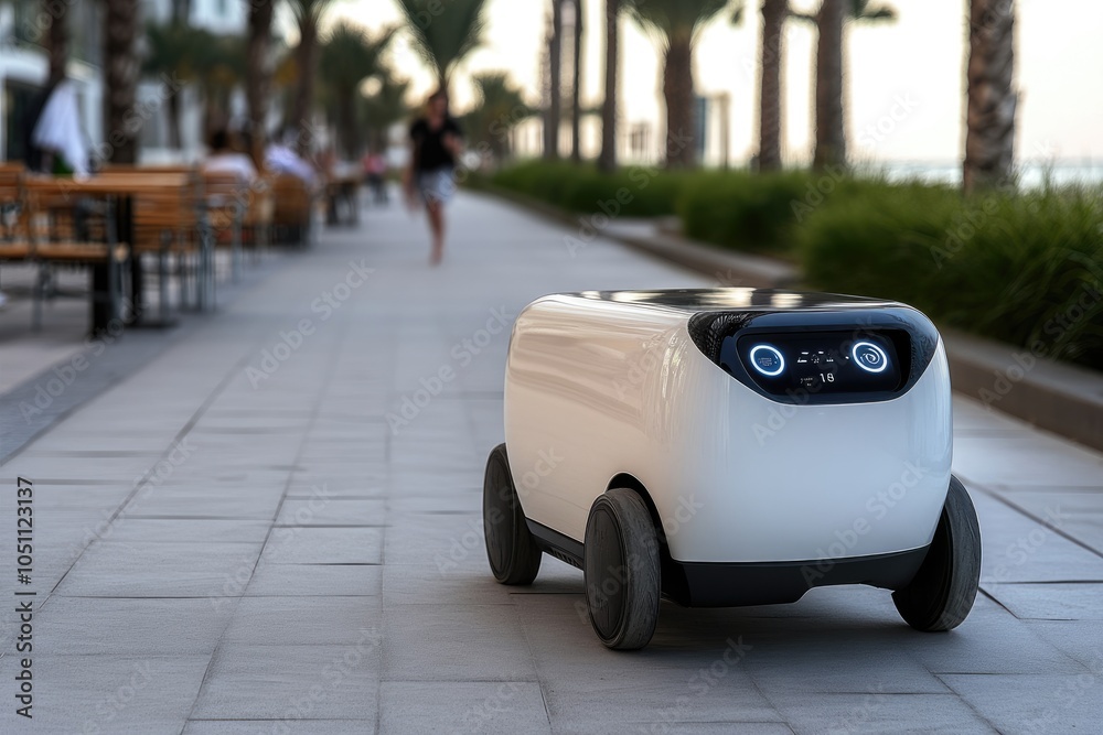 Autonomous courier: small delivery robot on wheels , advanced technology reshaping last-mile ...
