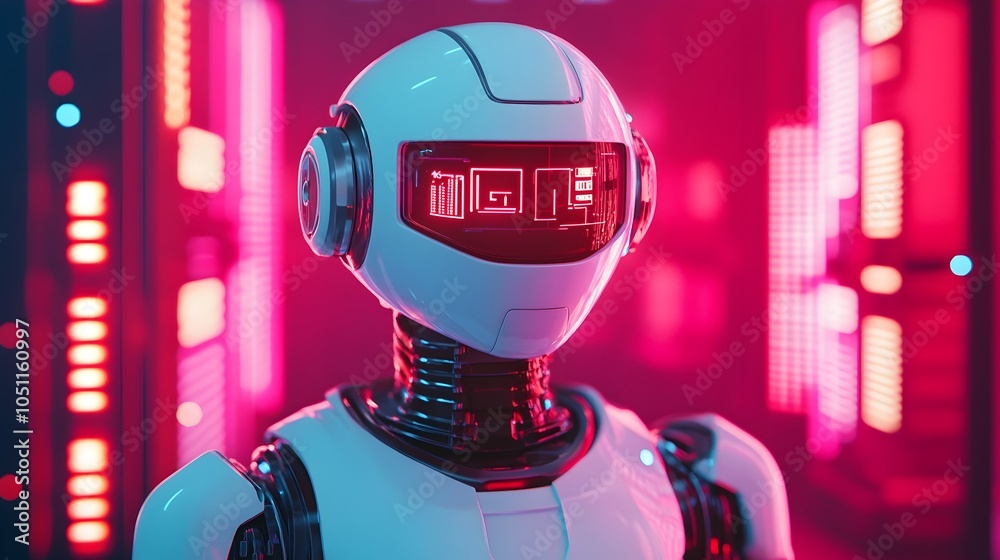 Humanoid Robot Performing Diagnostic Checks on Autonomous Cybertruck ...