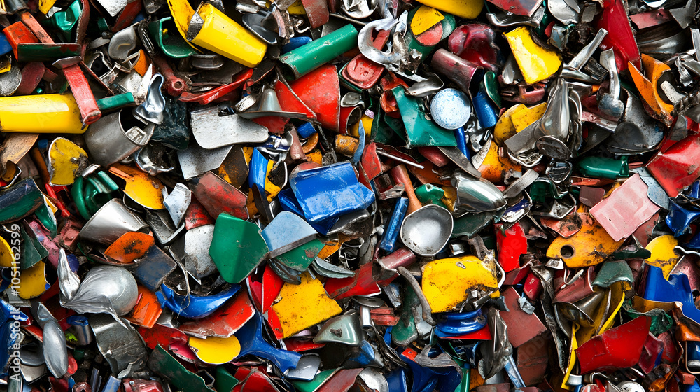 Pile of Scrap Metal, recycling, recycling center, recycling plant ...