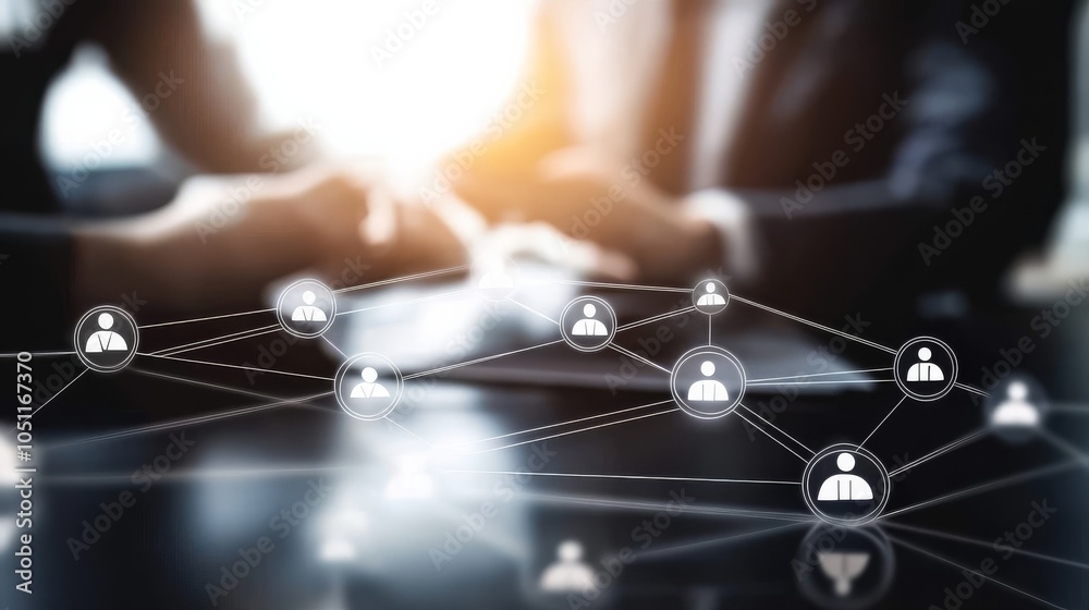 Professional networking as a powerful tool for business growth. Stock ...