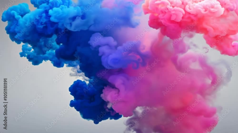 Color Burst iridescent multicolored colorful rainbow smoke powder ...