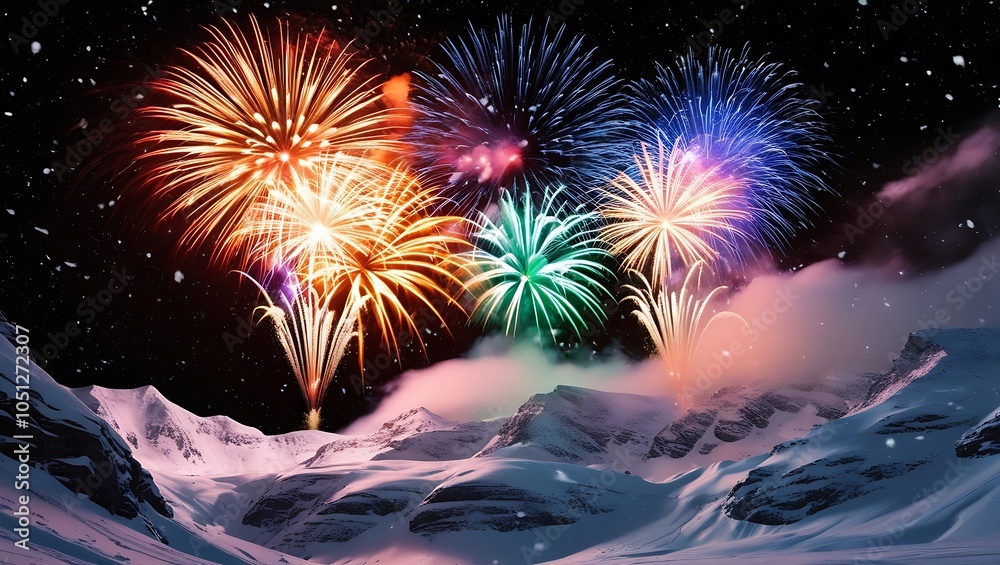 This breathtaking high-resolution image captures a vibrant display of ...