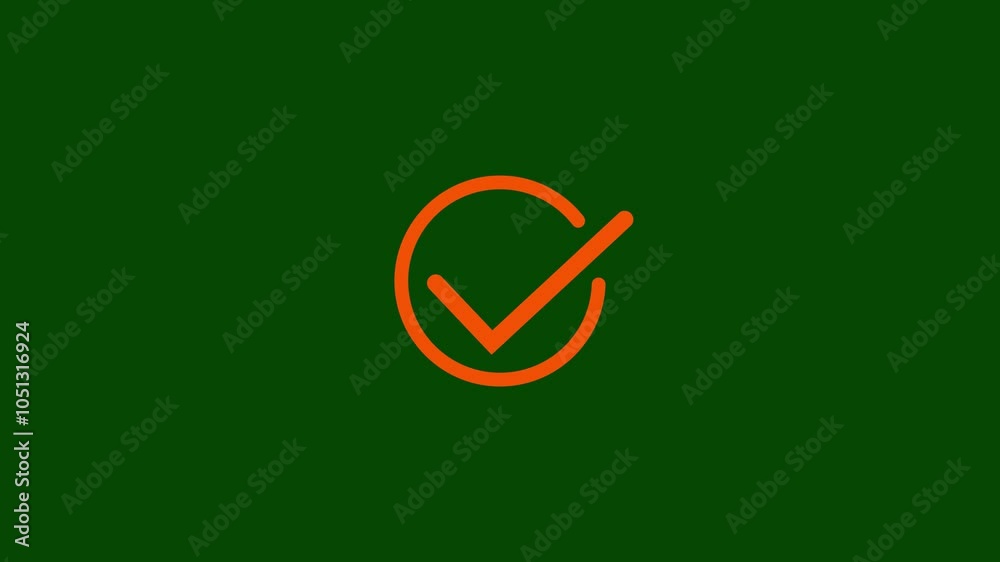 Vidéo Stock check mark icon animation.Yes tick. Correct check mark ...