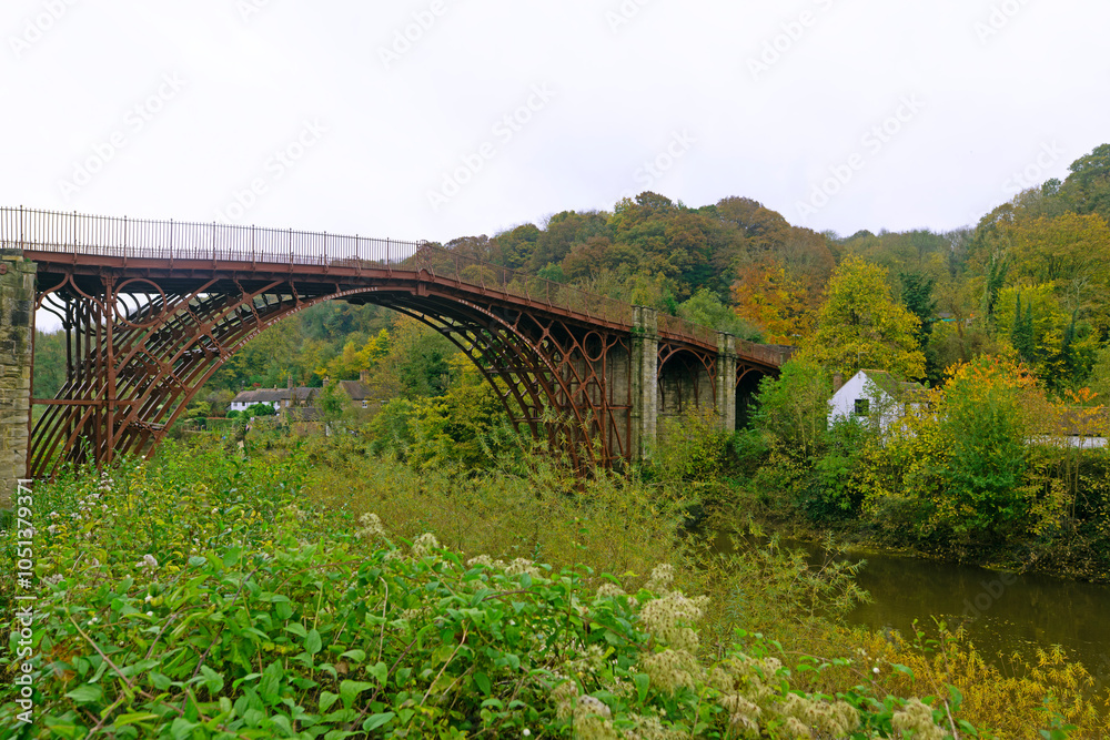 Autumn awe, in Ironbridge, October, 2024. Stock Photo | Adobe Stock
