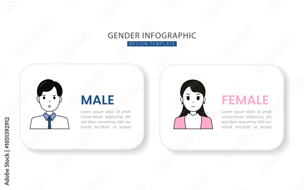 Vetor de Cartoon infographic on human sexuality. Demographic analysis ...