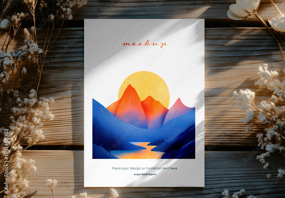 Realistic Greeting Card Mockup – AI-Generated Design for Holiday ...