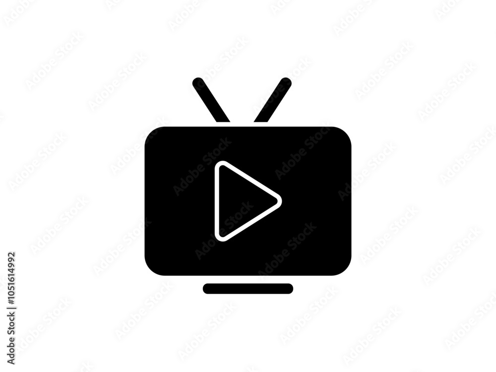 Editable tv show, tv program vector icon. Movie, cinema, entertainment ...