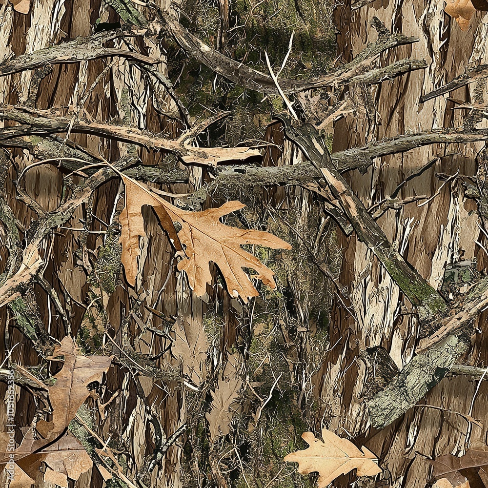 Mossy Oak Tree Bark Camo Hunting Texture, Seamless Tactical Camouflage ...