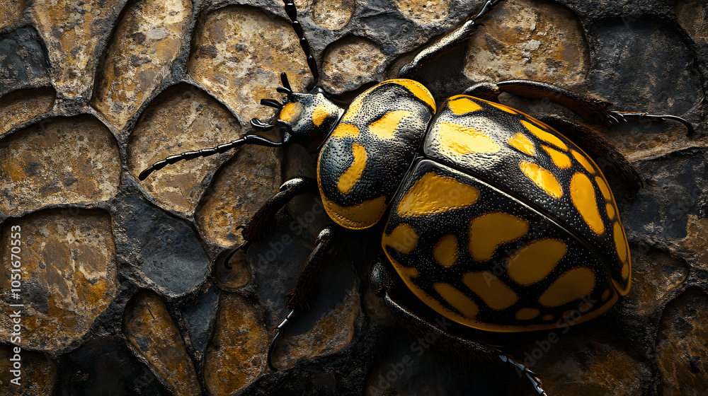 Dramatic High-Contrast Photo of a Hercules Beetle Showcasing Its Unique ...