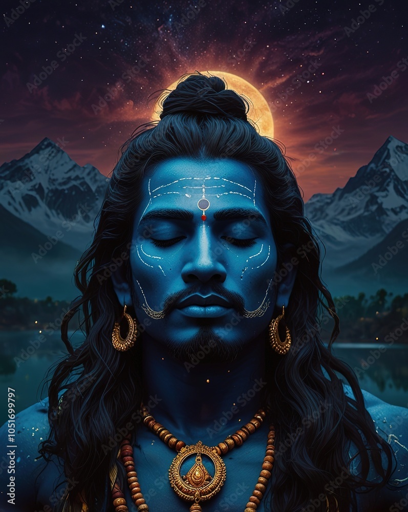 Shiva is a powerful Hindu deity known as the Destroyer and Transformer. Often depicted with a ...