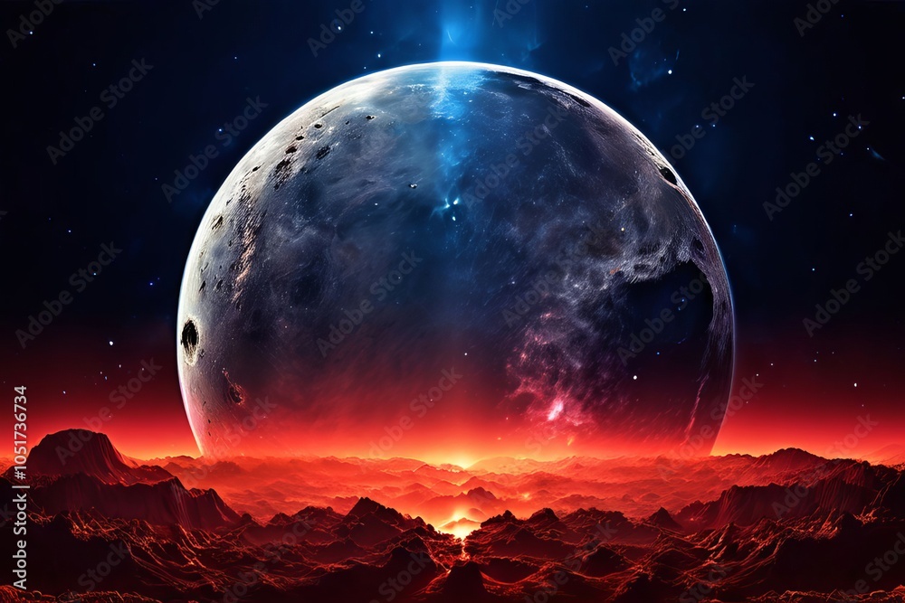 quantum moon a moon that exists in a superposition of states app Stock ...