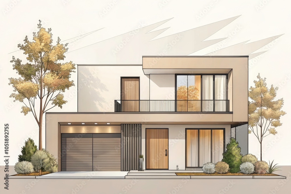 Minimalist Continuous Thin Line Home Illustration - One Line Art Icon ...