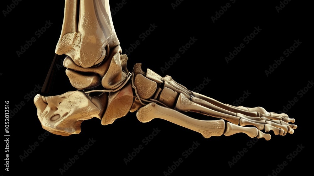 Illustration of clubfoot condition showing inward ankle positioning and ...