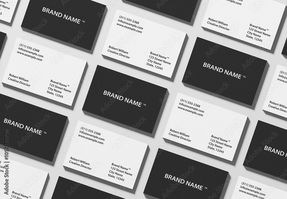 Pattern Business Cards Mockup Stock Template | Adobe Stock