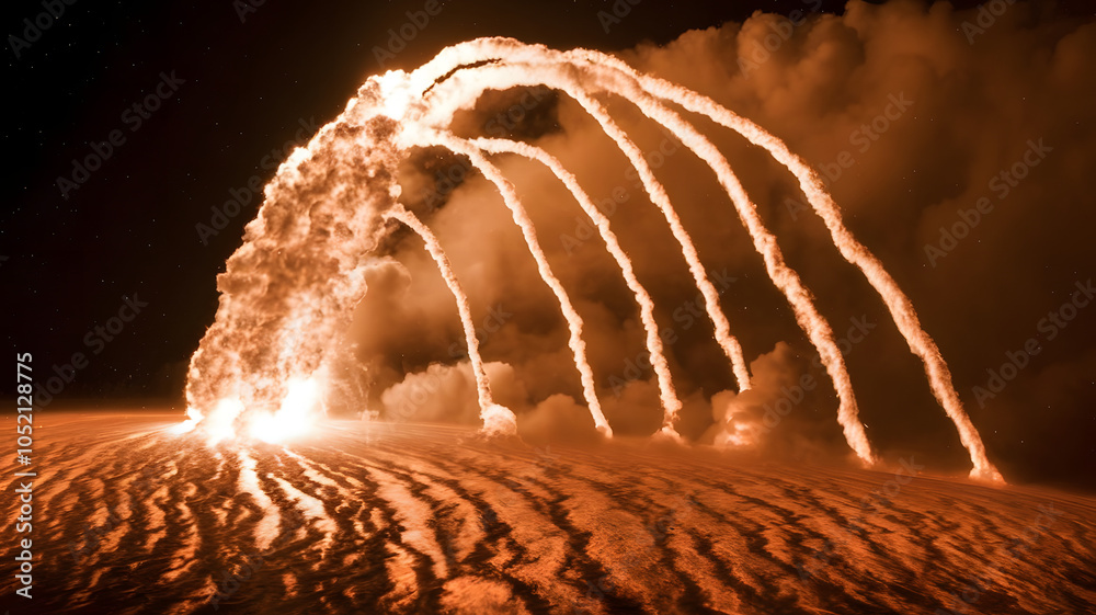 Solar flare burst: A massive solar flare erupting from the surface of ...