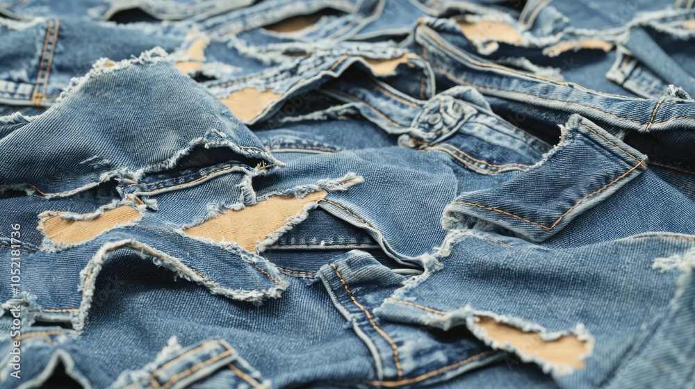 Exploring the versatile background of repurposed denim fabric in ...