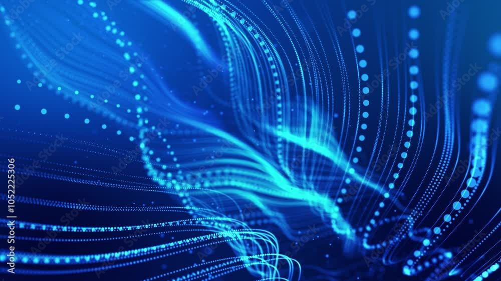 Seamless background loop with futuristic motion design and glowing ...