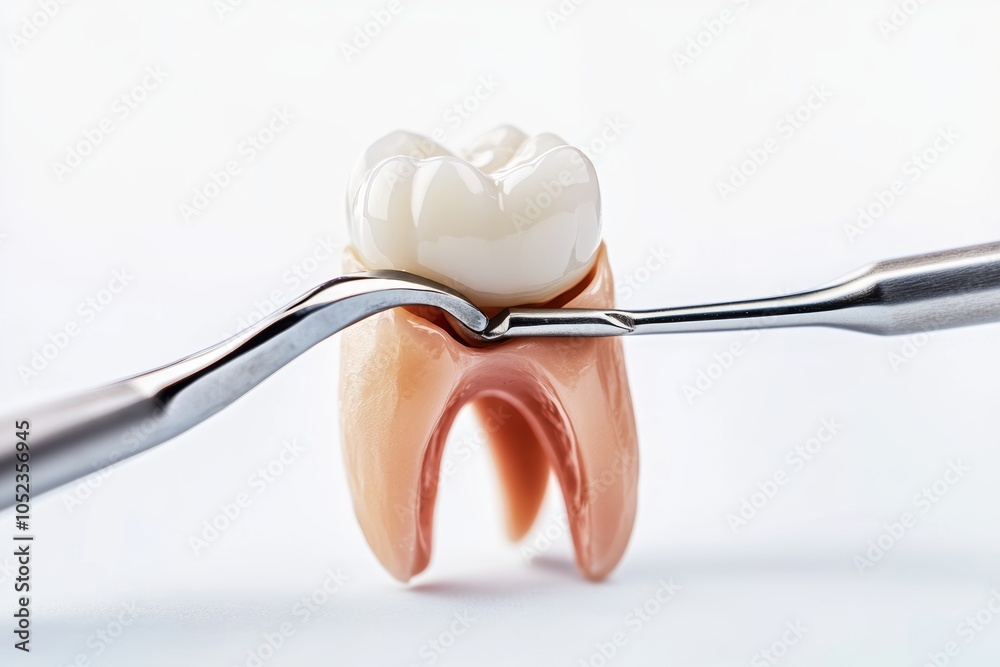 Tooth extraction, an image showing the process or aftermath of tooth ...