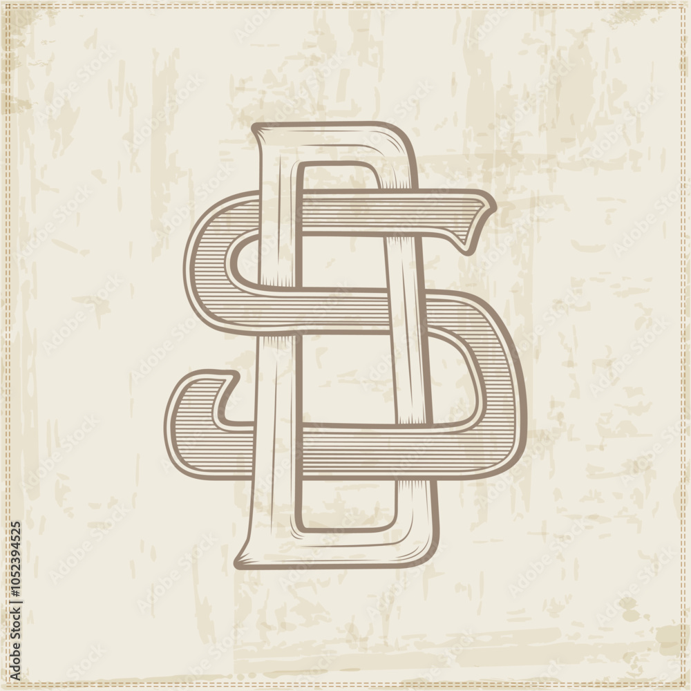 DS, SD , logo DS, Letter DS, vector, logo, Wedding Monogram Initials ...