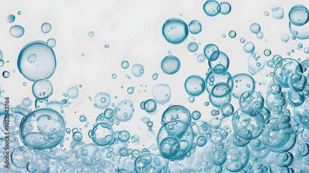 fizzy bubbles in water from effervescent tablet pill in realistic ...