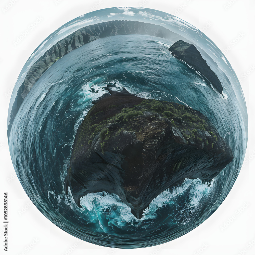 sea panorama, hdri, environment map , round panorama, spherical ...