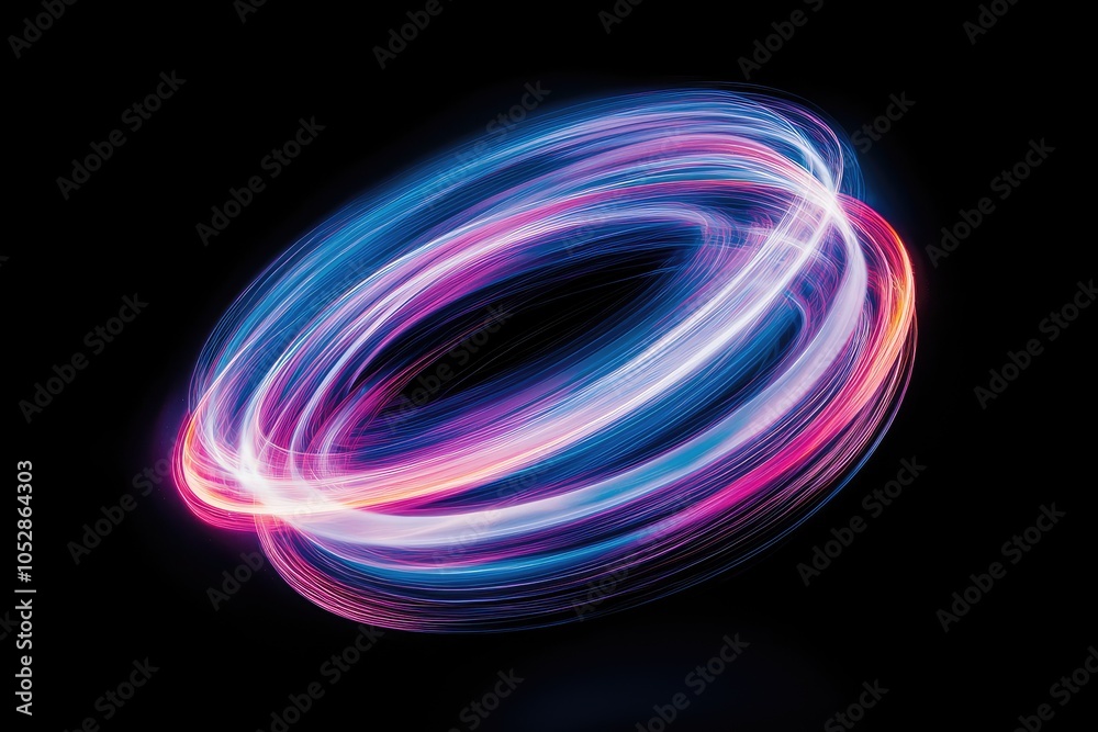 Swirling Galaxy of Colors and Light, Perfect for modern designs and ...