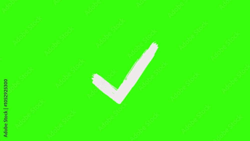 Animation of the phone confirmed icon on the green screen. Vote Checked ...