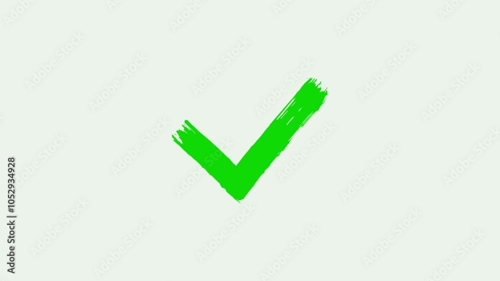 Vidéo Stock tick mark or phone confirm icon animation, check mark sign, Correct check mark ...